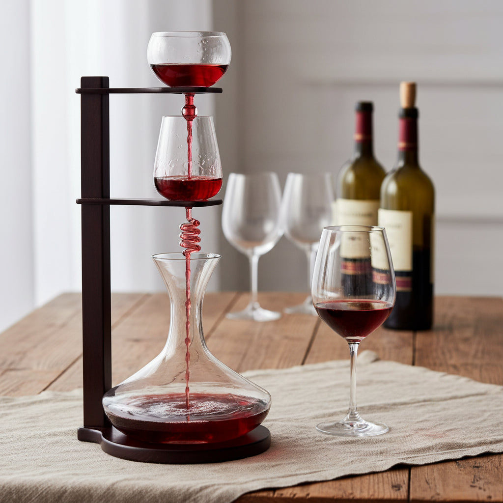 Wine Tower Aerator – spektakulär dekanteringsupplevelse för ...